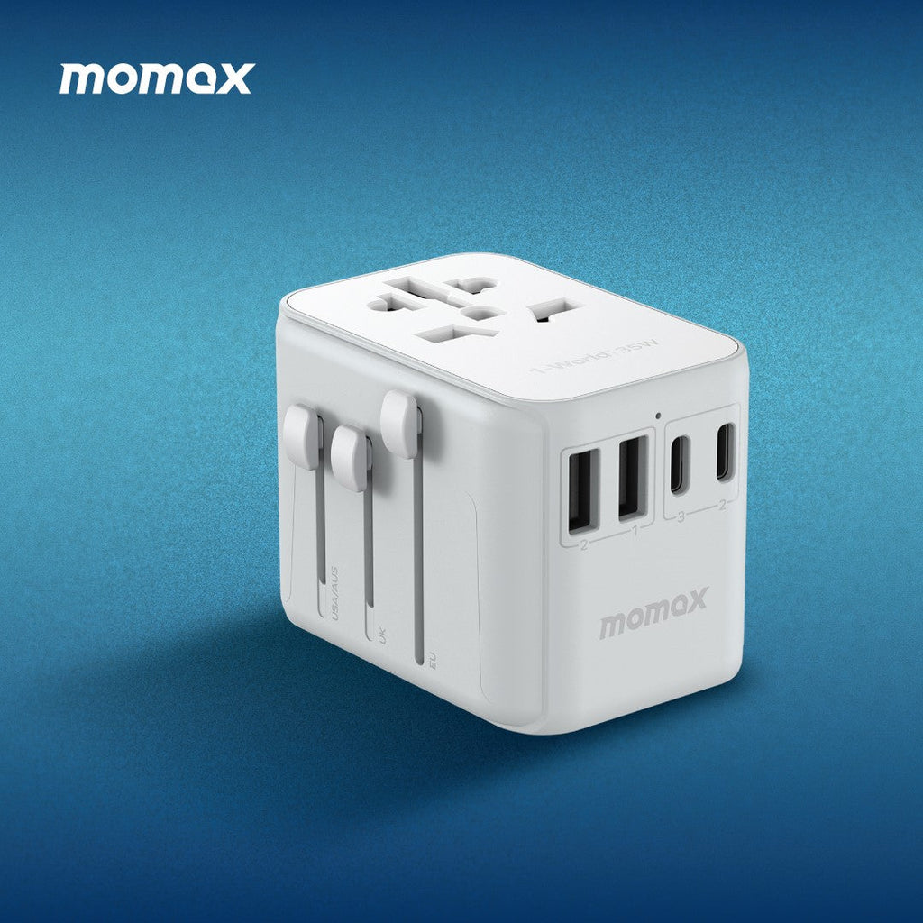 MoMax | 1-World PD35W 5 ports + AC Travel Adapter